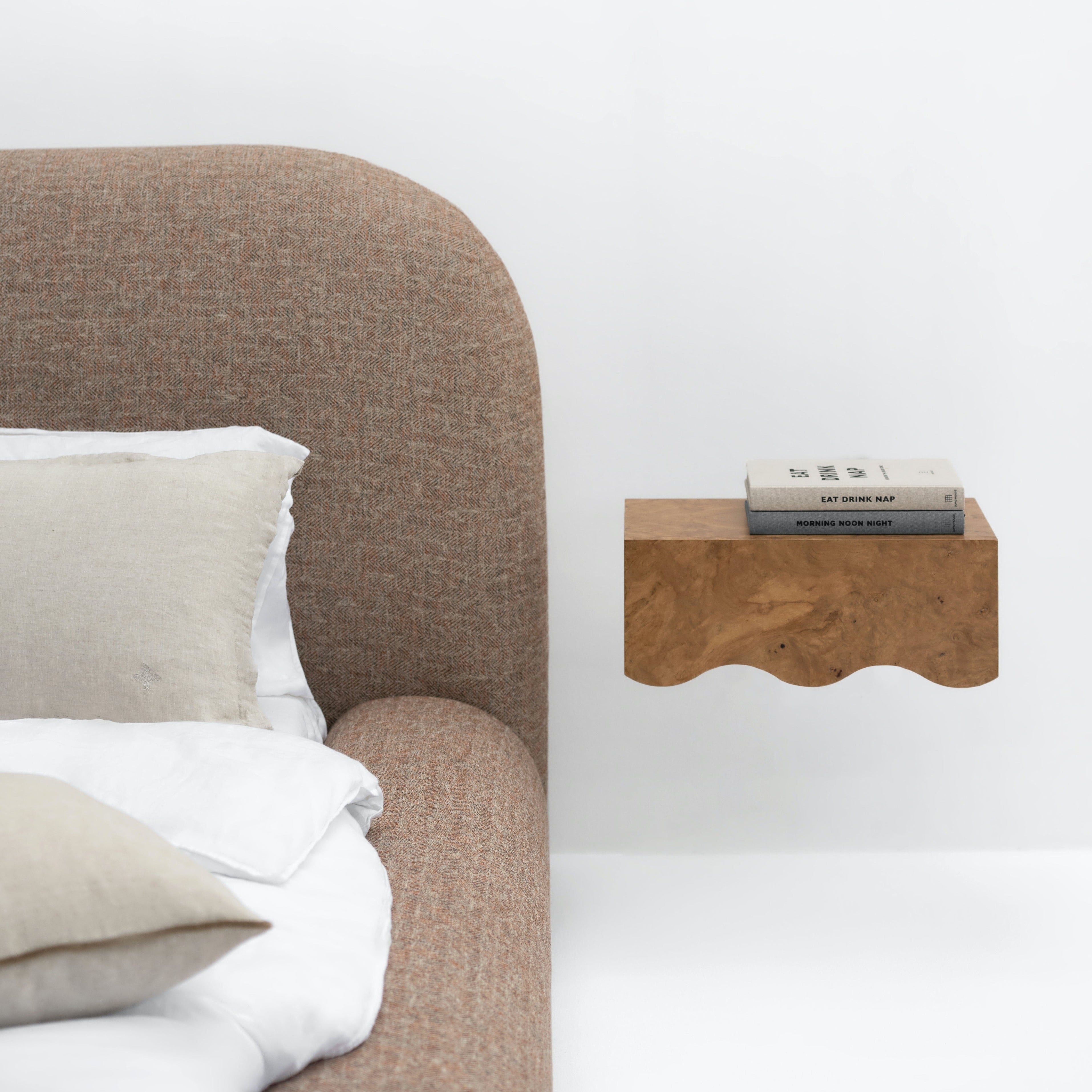 Grace Wave Floating Bedside Table – Custom No.9