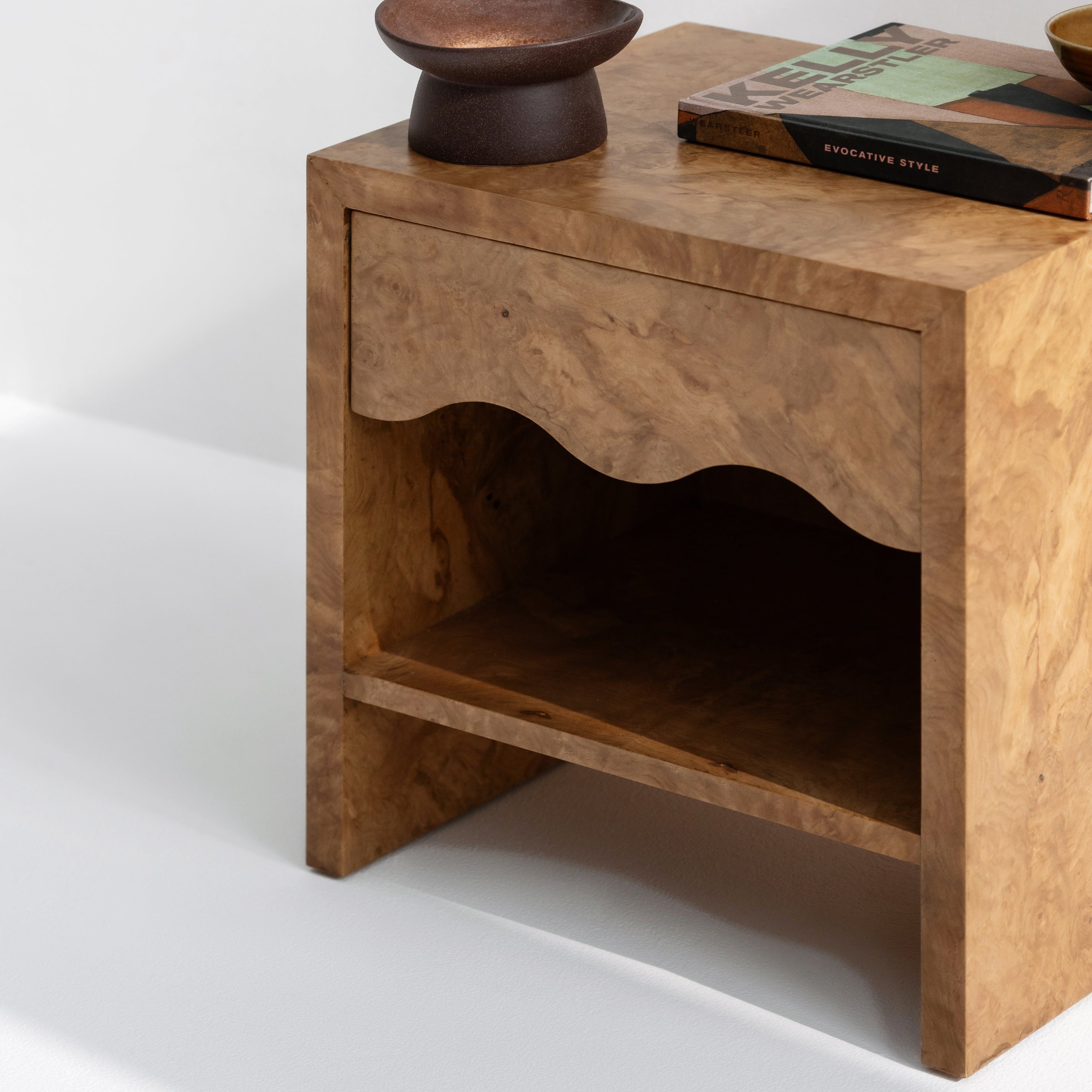 Grace Wave Bedside Table – Custom No.9